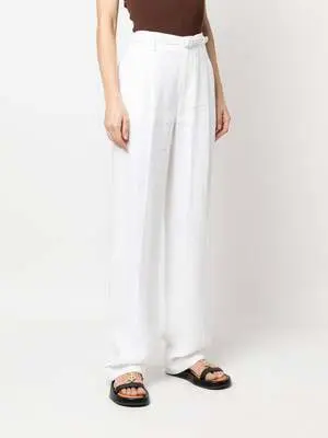 Ralph Lauren Stamford Linen Pleated Trousers