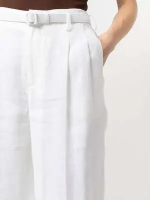 Ralph Lauren Stamford Linen Pleated Trousers
