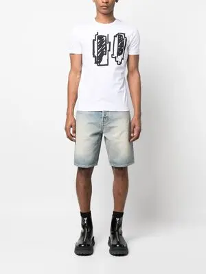 Kenzo Knee-length Denim Shorts