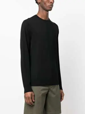 BALLANTYNE Crew-neck Wool Jumper - Black