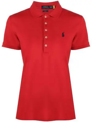 Polo Ralph Lauren Julie Logo-embroidered Polo Shirt - Red