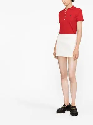 Polo Ralph Lauren Julie Logo-embroidered Polo Shirt - Red