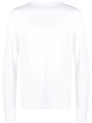 TOM FORD Round-neck Long-sleeve T-shirt - White