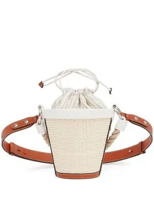 MAISON MARGIELA Woven Raffia Bucket Bag
