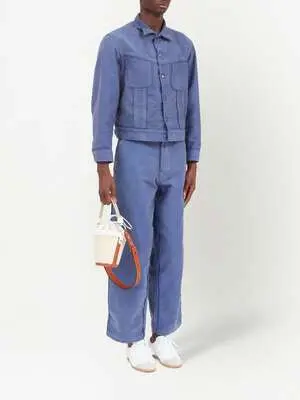 MAISON MARGIELA Woven Raffia Bucket Bag