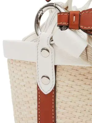 MAISON MARGIELA Woven Raffia Bucket Bag