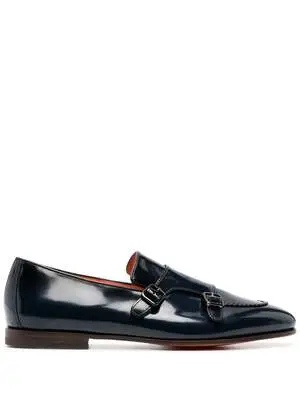 Santoni Trimmed Loafers For Men