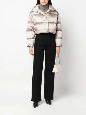 Calvin Klein Cropped Puffer Jacket - Neutrals