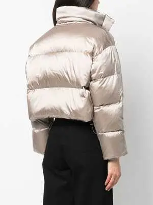 Calvin Klein Cropped Puffer Jacket - Neutrals