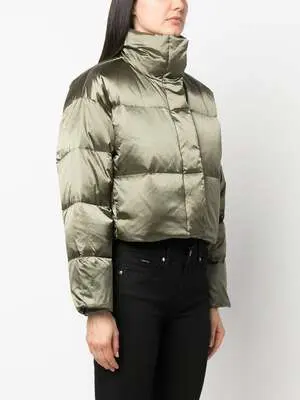 Calvin Klein Cropped Puffer Jacket - Green