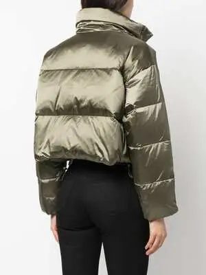 Calvin Klein Cropped Puffer Jacket - Green
