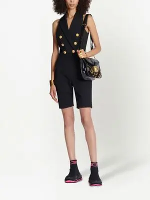 Balmain Peak-lapels Double-breasted Playsuit