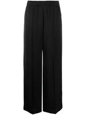 JIL SANDER Pressed-crease Palazzo Pants - Black
