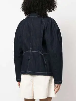 Alberta Ferretti Single-breasted Denim Blazer