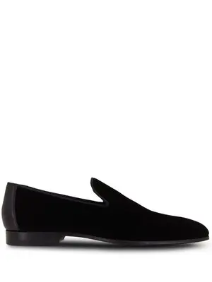 Magnanni Velvet Loafers - Black