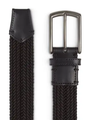 Zegna Braided Belt - Black