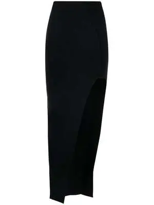 Rick Owens Thigh-high Slit Skirt - Black