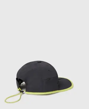 Stella McCartney Logo Baseball Cap - Black/bahia Glow Green