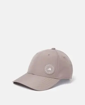 Stella McCartney Logo Baseball Cap Tech Earth/chalk Pearl