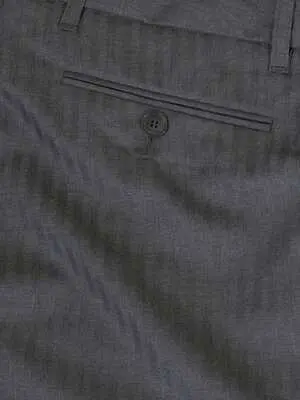 Etro Virgin-wool Straight Leg Trousers - Grey