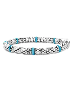 Lagos Ceramic & Sterling Silver Caviar Station Bracelet