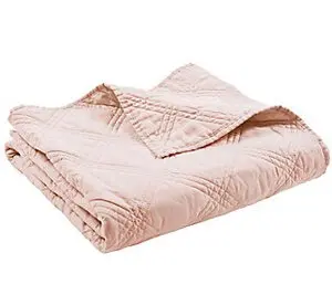 LEVTEX HOME Washed Linen Quilted Throw Blanket - One-color