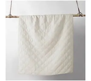 LEVTEX HOME Washed Linen Quilted Throw Blanket