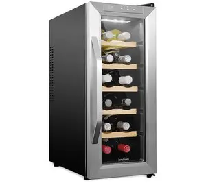 IVATION 12-bottle Thermoelectric Stainless Stee L Wine Cooler - Silver