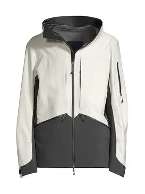 Sease Men's Rima Laminated Tech Shell Jacket - Off White  - Off White