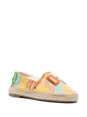 Dsquared2 All-over Logo Espadrilles - Yellow