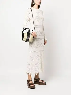 Chloé Small Sense Raffia Tote Bag