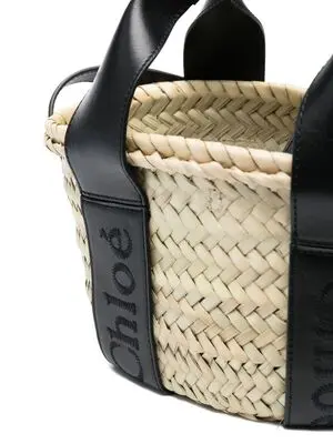 Chloé Small Sense Raffia Tote Bag