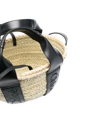 Chloé Small Sense Raffia Tote Bag