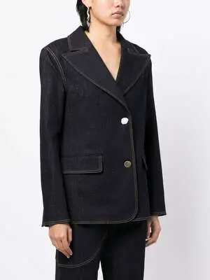 REJINA PYO Mina Single-breasted Denim Blazer