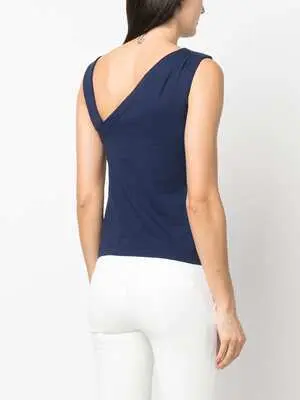 Alberta Ferretti Cut-out Sleeveless Blouse