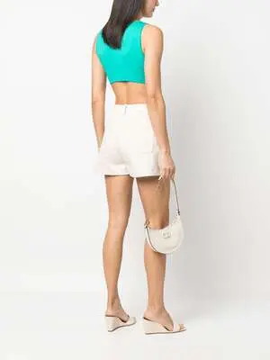 Alberta Ferretti Cut-out Sleeved Knit Top