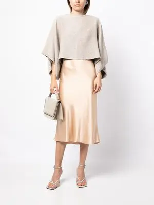 Voz Cape-style Knit Jumper - Neutrals