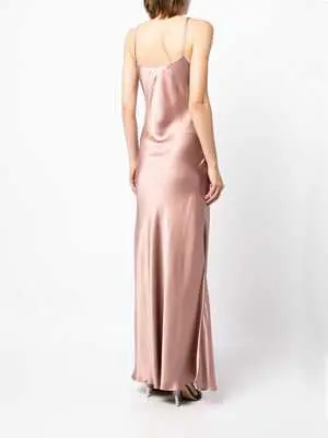 Voz Liquid Slip Satin Maxi Dress - Pink