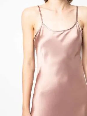Voz Liquid Slip Satin Maxi Dress - Pink