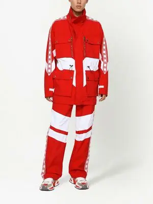 Dolce & Gabbana Logo-stripe Zip Parka Jacket