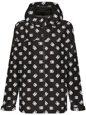 Dolce & Gabbana Dg-logo Quilted Hooded Jacket