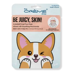 THE CREME SHOP Be Juicy, Skin! Animated Corgi Face Mask - One-color