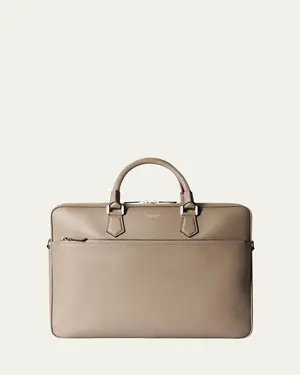 SERAPIAN Cachemire Leather Slim Briefcase - Slim Briefcase Cachemire