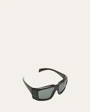 Rick Owens Rick Wrap-around Sunglasses
