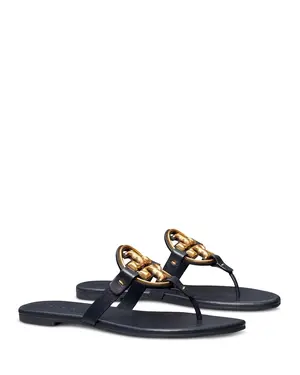 Tory Burch Metal Miller Soft Sandals - Perfect Nappa