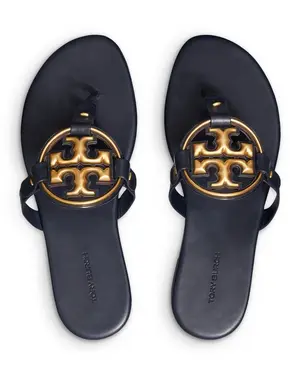 Tory Burch Metal Miller Soft Sandals - Perfect Nappa