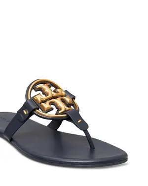 Tory Burch Metal Miller Soft Sandals - Perfect Nappa
