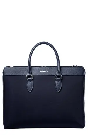 MAVERICK & CO. Alpha Nylon Briefcase - Navy