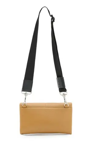ALLSAINTS Ezra Logo Strap Leather Crossbody Bag