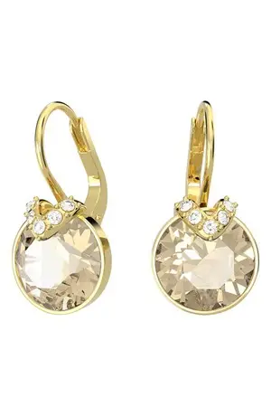 SWAROVSKI Bella Crystal Drop Earrings - Gold